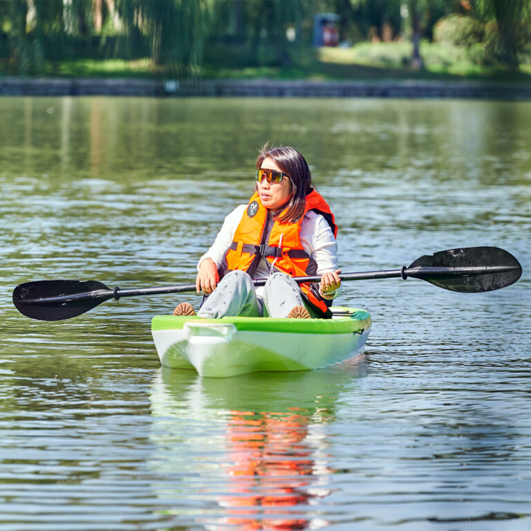 8‘4” Blow Molded Kayak BM-P001 Yellow - Ridgeside Outdoors